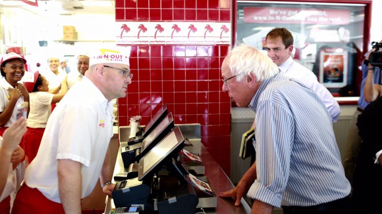 Bernie Sanders And His Magical Trip To In-N-Out Burger - FoodBeast