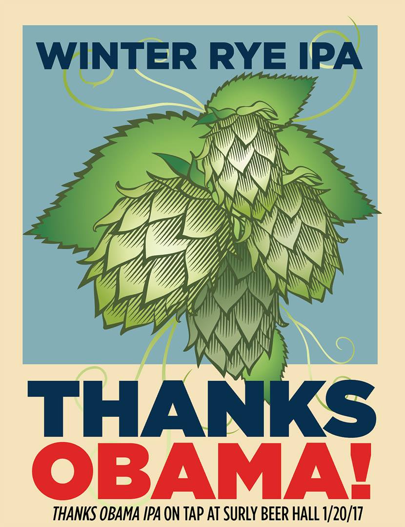 This Brewery Created a "Thanks Obama" Beer For Inauguration Day - Foodbeast