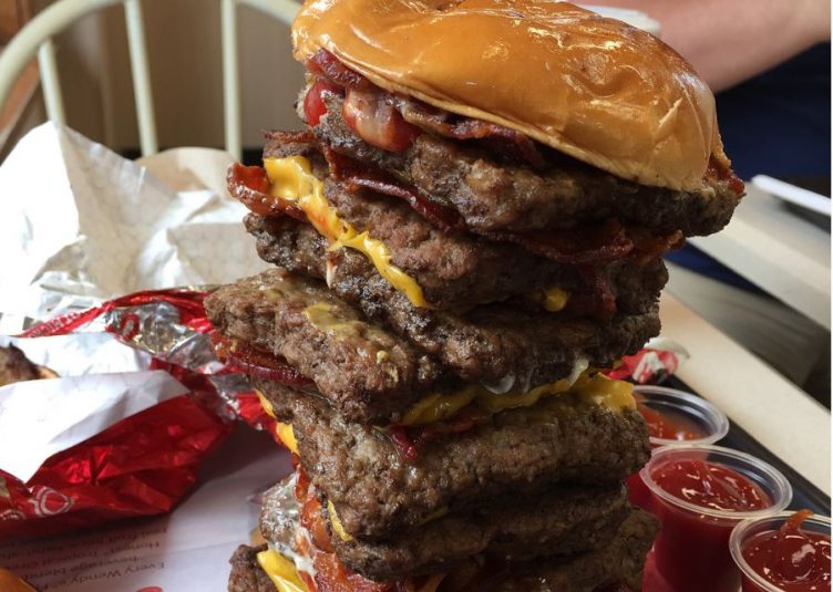 Wendy's Top Secret 9-Patty 'T-Rex' Burger Spotted In The U.S. - FoodBeast