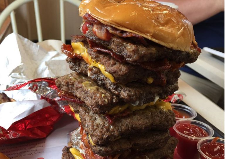 Wendy's Top Secret 9-Patty 'T-Rex' Burger Spotted In The U.S. - FoodBeast