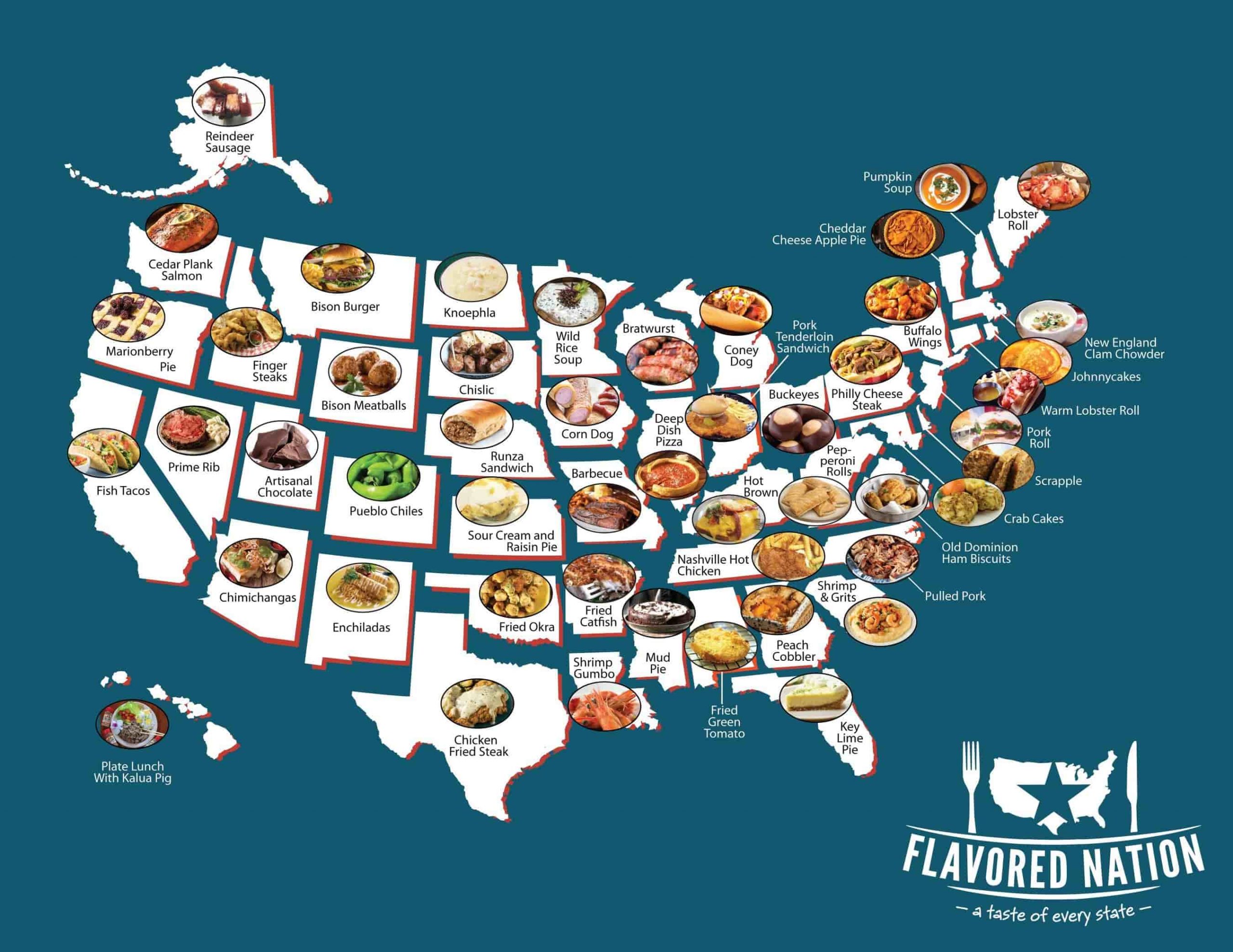Does This Map Show The Most Iconic Dish From YOUR State?