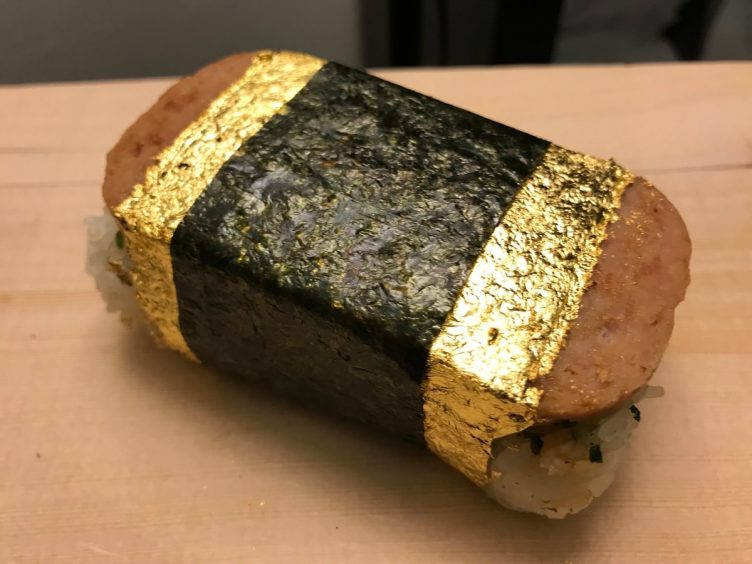 You Can Now Get Bougie SPAM Musubis Wrapped In Edible Gold - FoodBeast