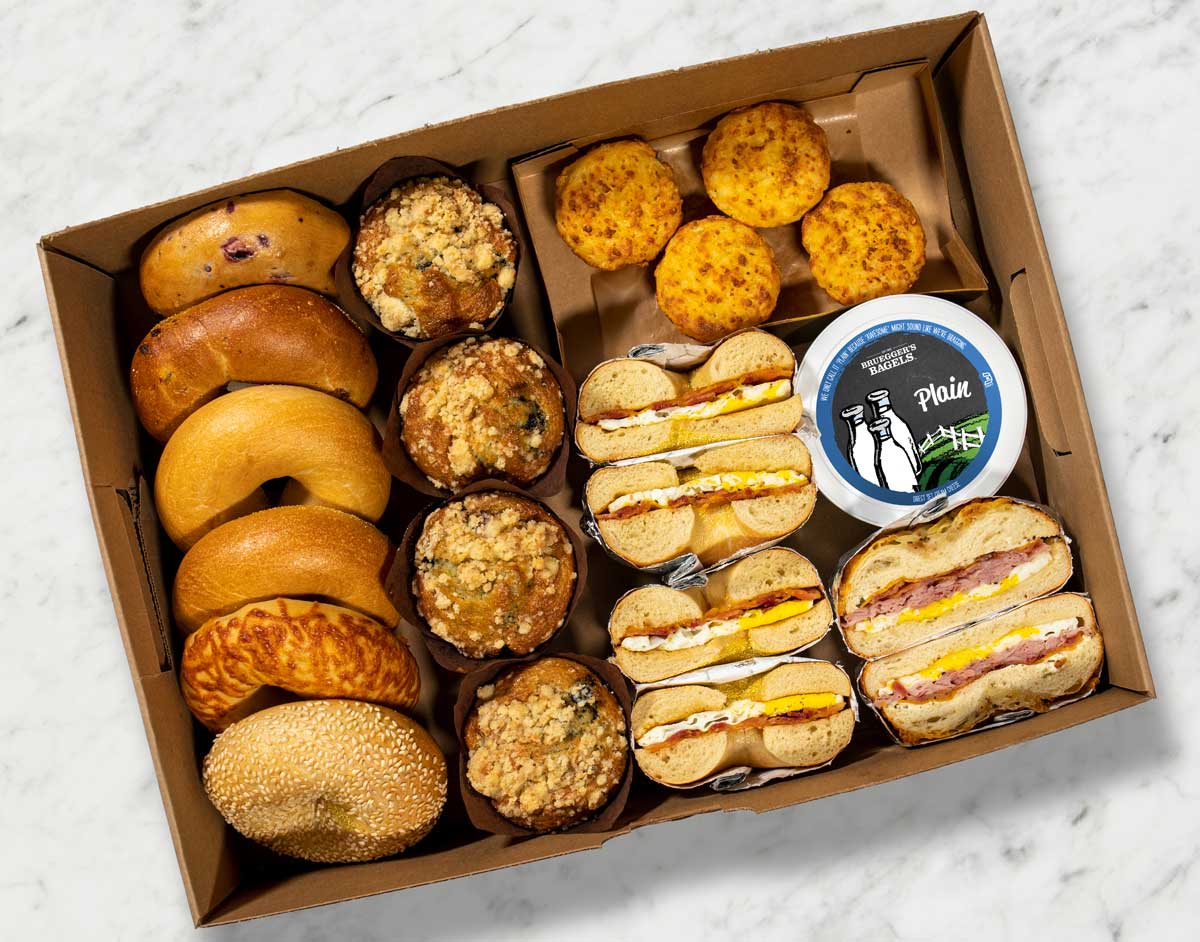 Bruegger's Bagels Just Launched A Massive Brunch Box That Feeds An ...