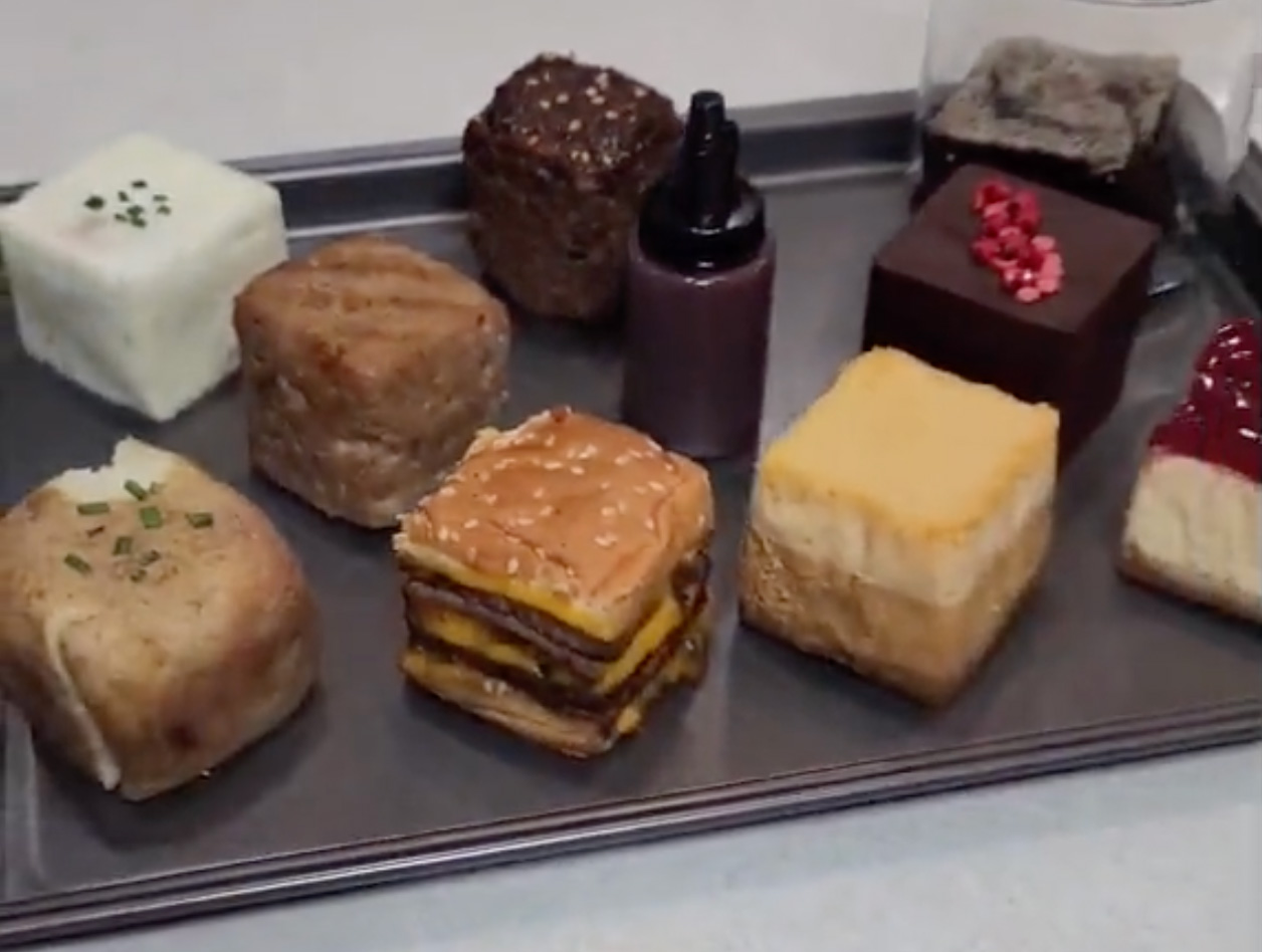 Chef Recreates Cube-Shaped Menu Items From Popular "Starfield" Video Game