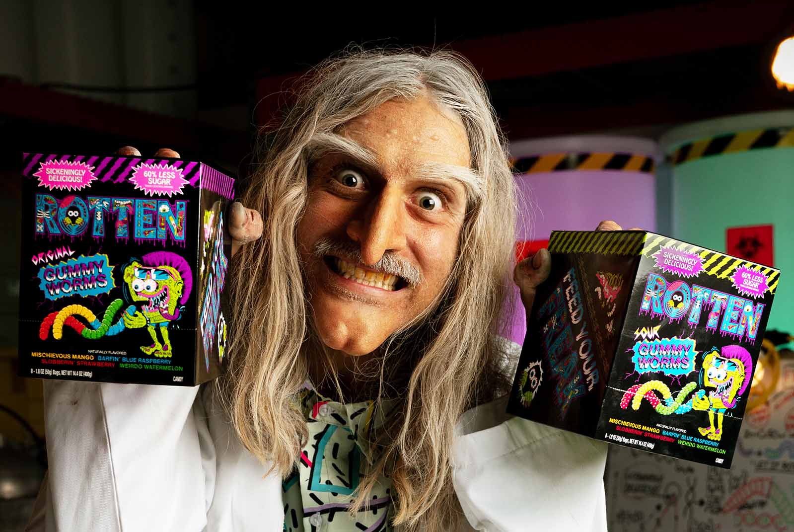 Rotten Gummy Worms Uses Compostable Packaging That Literally “Rots”