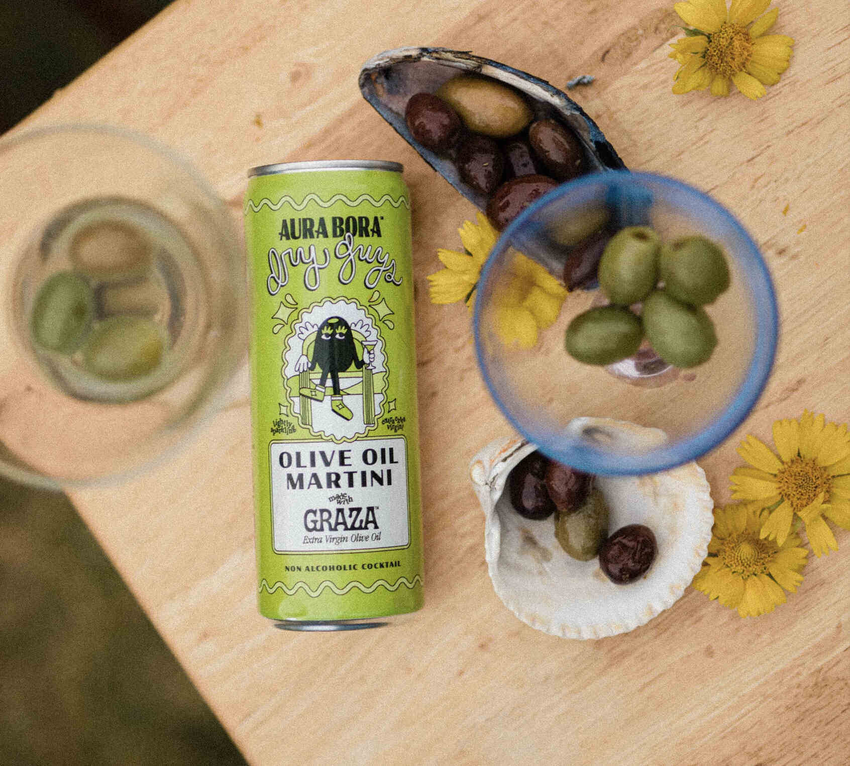 Ever Tried a Non-Alcoholic Olive Oil Martini? Aura Bora Has Made it a ...
