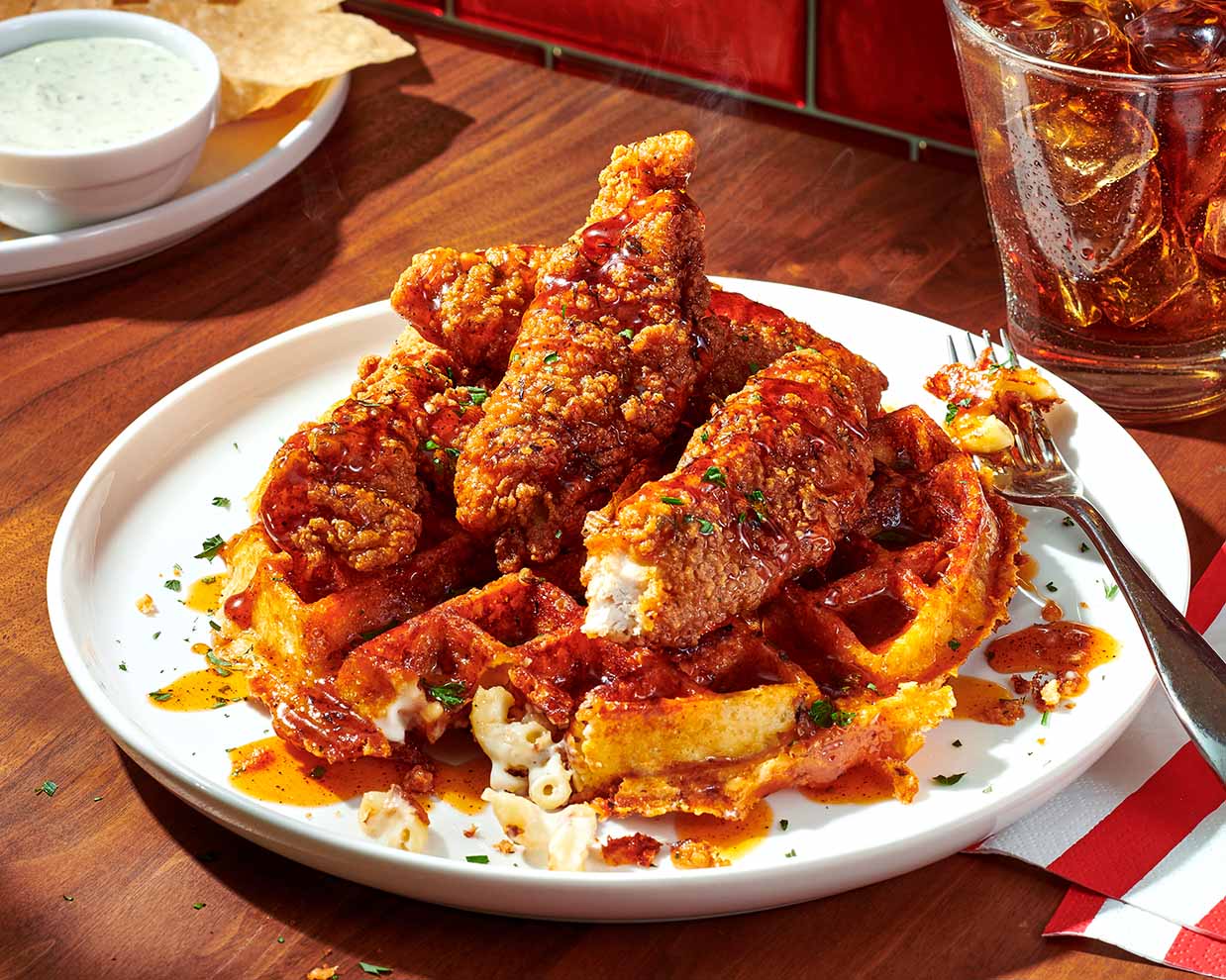TGI Friday’s Latest Menu Item Combines Mac & Cheese With Waffles & Hot ...