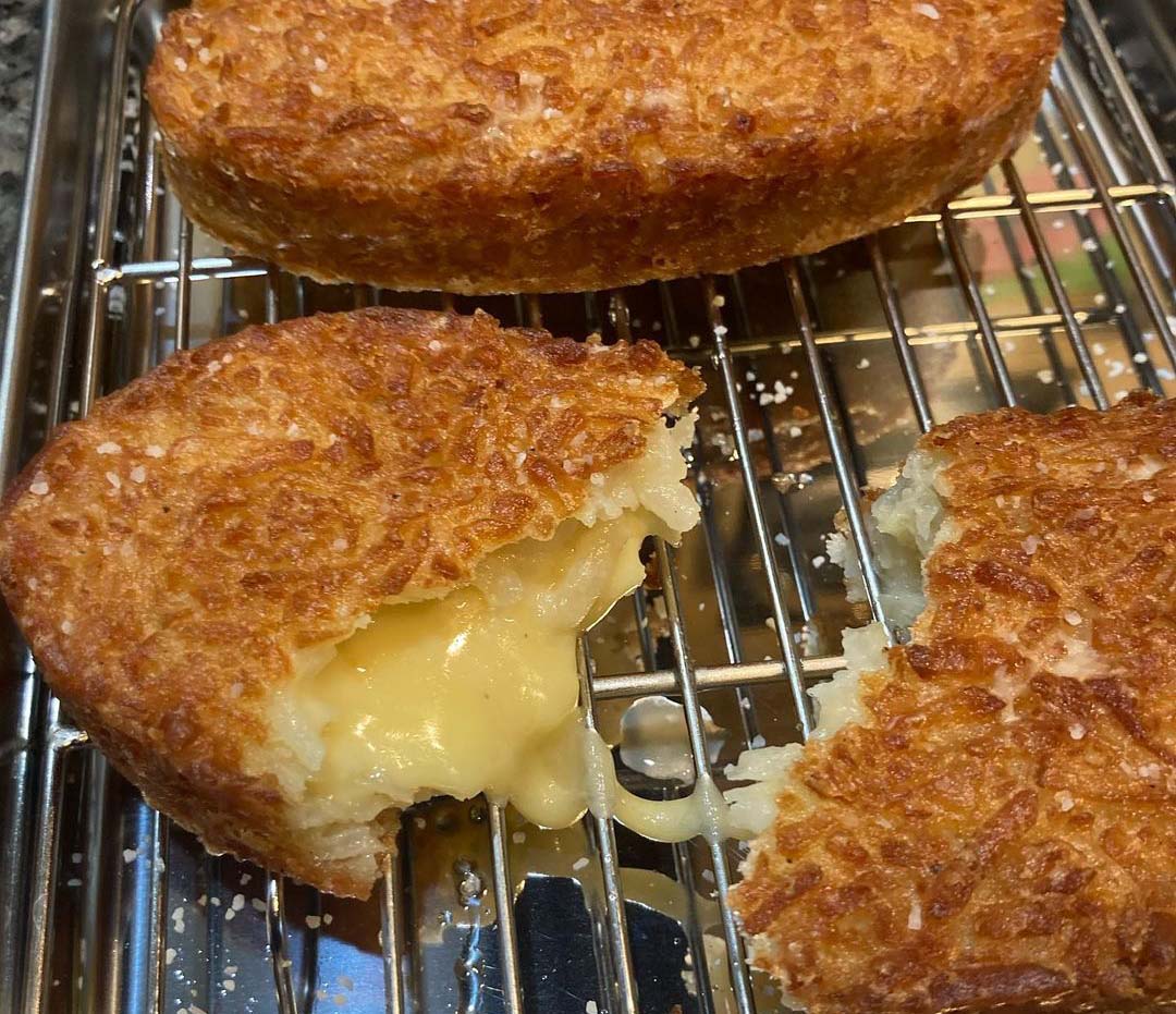 Breakfast Just Got Cheesier With This Smoked Cheddar Hash Brown