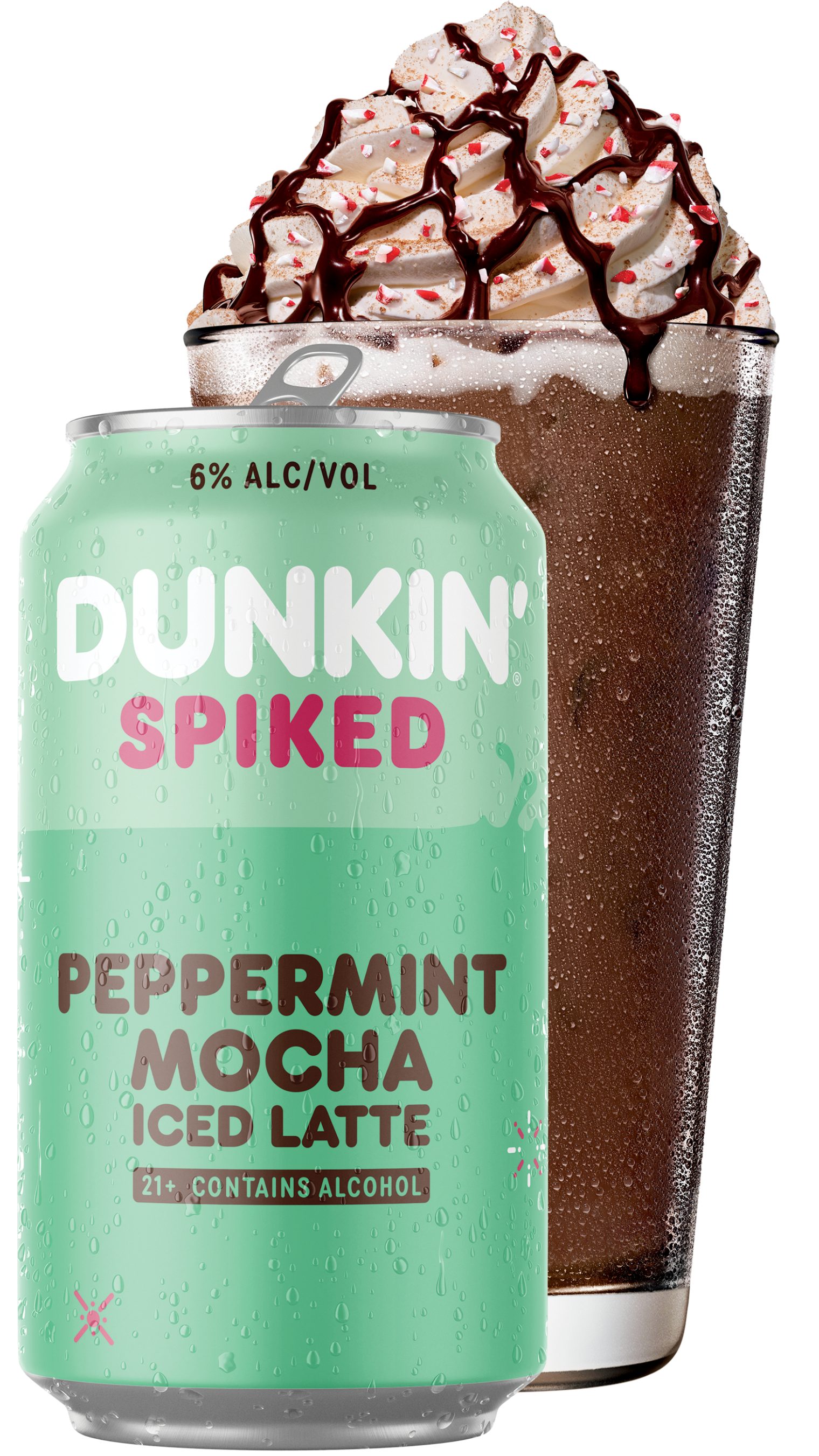 Dunkin' Is Spiking Christmas Cheer With A 6% ABV Peppermint Mocha Iced ...