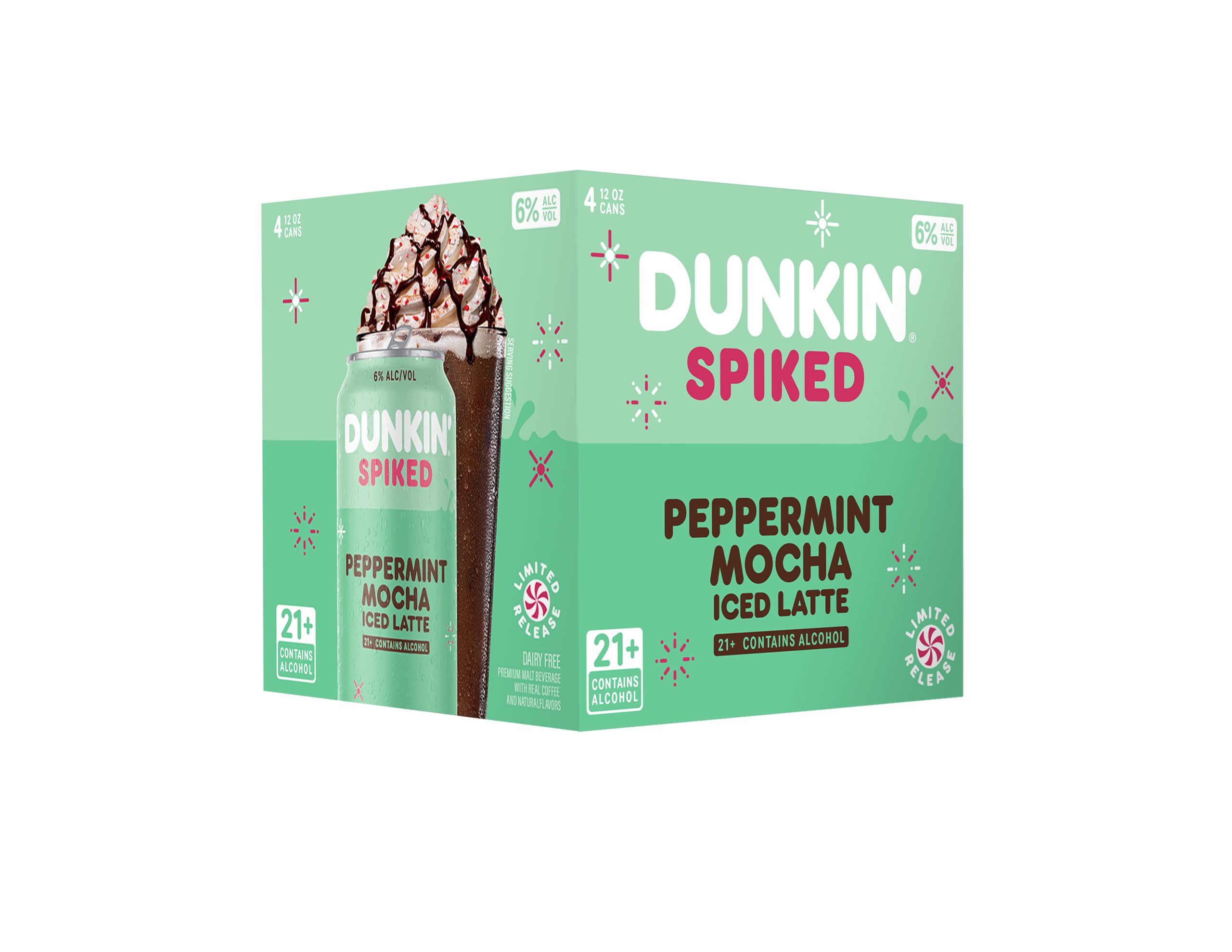 Dunkin' Is Spiking Christmas Cheer With A 6% ABV Peppermint Mocha Iced ...
