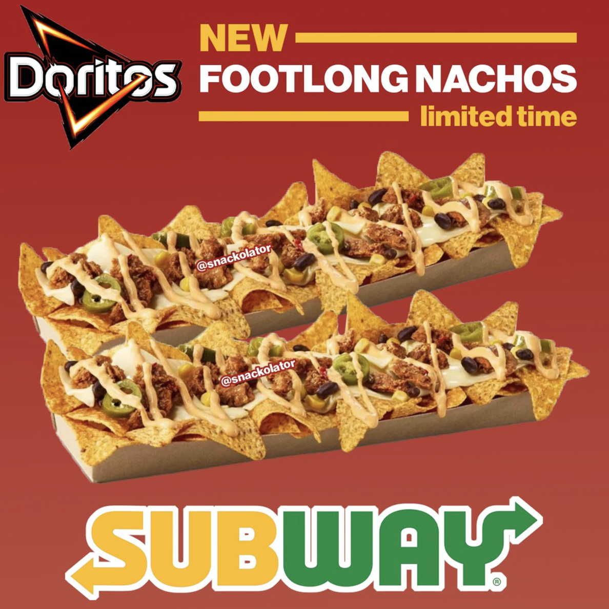 Subway Is Launching Footlong Doritos Nachos - Foodbeast